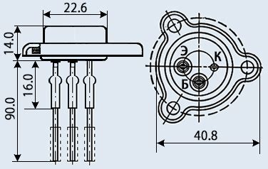П210Б, Транзисторы биполярные, характеристики, применение, даташит ...