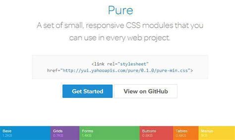 Pure Solides Css Web Framework Von Yahoo › Hackspoilerde