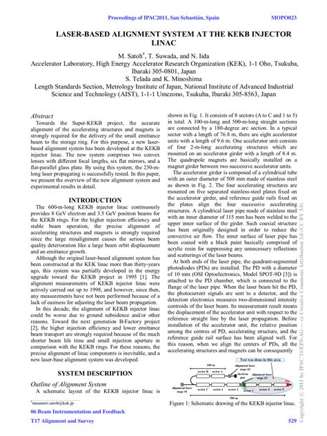 Pdf Laser Based Alignment System At The Kekb Injector Linac