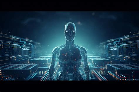 Premium Photo A Screenshot Of A Robot With A Blue Background