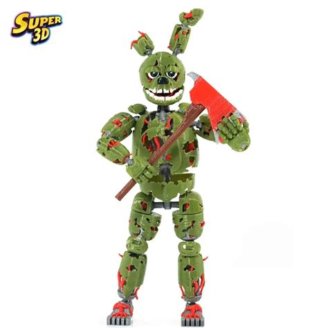3d Printed Five Nights At Freddys 3 Springtrap T13 Action Figure Mult