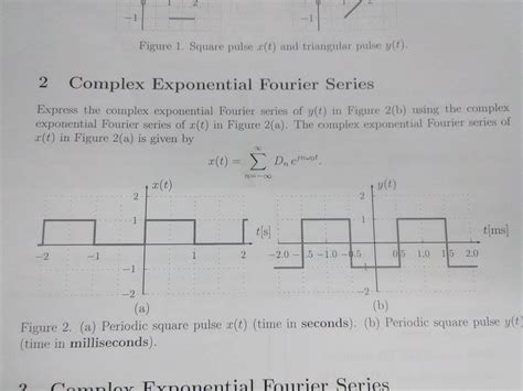 Solved Express The Complex Exponential Fourier Series Of