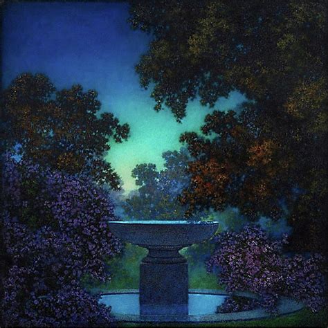 Maxfield Parrish Blue Painting By Khalid Khatibi Fine Art America
