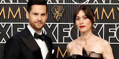 Nominee Lizzy Caplan And Husband Tom Riley Strike A Pose Together At Emmy