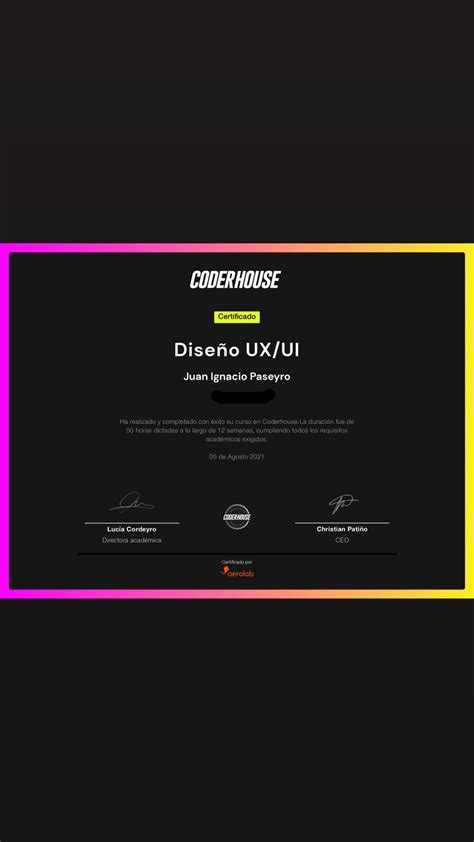 Juan Ignacio Paseyro En Linkedin Coderhouse Ux Ui Diseño Experiencias Usuario Animarse