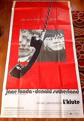 Klute 1971 Original 3 Sheet Poster For Alan J Pakula Film Starring