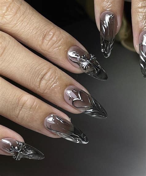 Chrome Nail Design Unghie Idee Unghie Unghie Gel