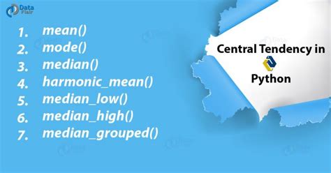 Python Descriptive Statistics Measuring Central Tendency