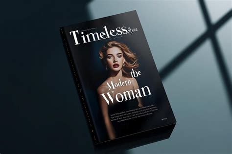 A Set Of Stylish Womans Fashion Magazine Cover Design Template Ai Photo Premium Ai Generated Image