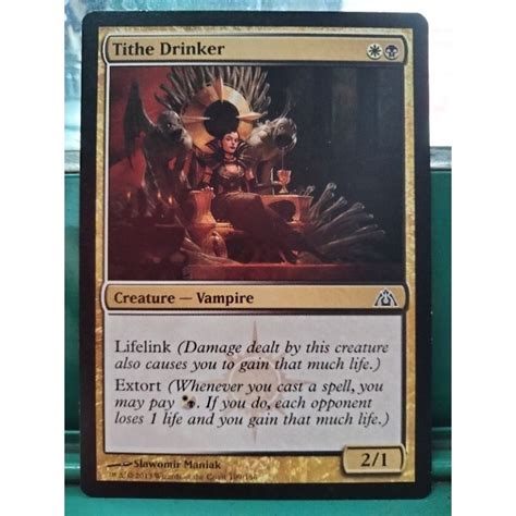 Magic The Gatheringmtg Card Tithe Drinker Dragons Maze Shopee
