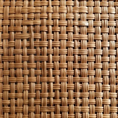 Premium Ai Image Rattan Texture