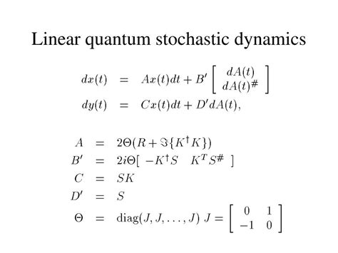 Ppt Network Synthesis Of Linear Dynamical Quantum Stochastic Systems Powerpoint Presentation