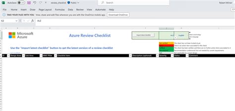 how to use azure checklists
