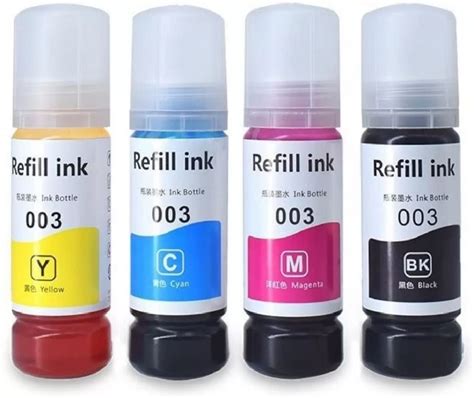 Refill Ink Bottle For Epson Printers L L L L L L L Pack Of