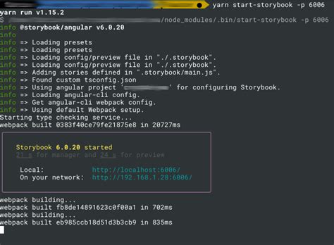 Yarn Start Storybook Freeze On 95 Emitting Fork Ts Checker Webpack Plugin