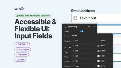 accessible and flexible input fields figma