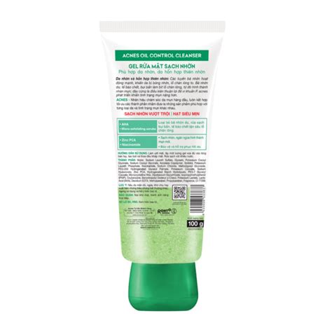 Acnes Oil Control Cleanser – Gel Rửa Mặt Kiểm Soát Nhờn – Acnes kem trị ...