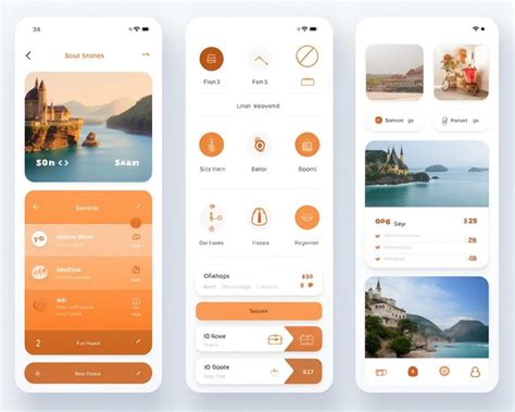 Premium Ai Image Trip And Travel App Ui Design By Generative Ai