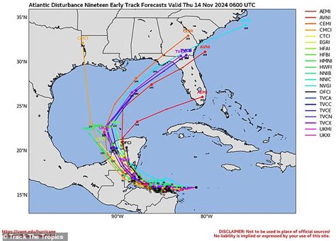 Hurricane Spaghetti Models Noaa Tzxptr