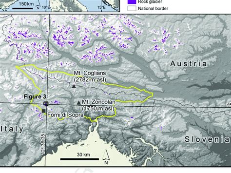 A Permafrost Distribution In The Alps According To The Alpine Download Scientific Diagram