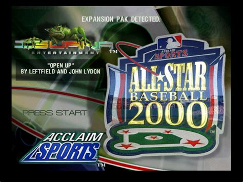 All Star Baseball 2000 Images Launchbox Games Database