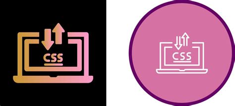 Css Laptop Vector Icon 42489215 Vector Art At Vecteezy