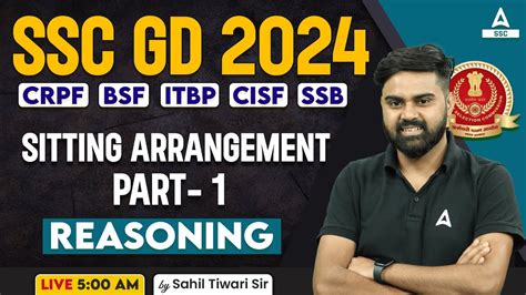 Ssc Gd 2024 Ssc Gd Reasoning Class By Sahil Tiwari Ssc Gd Reasoning Sitting Arrangement Part