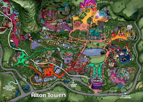 Towerstimes Map Towerstimes Alton Towers Resort From Another Point