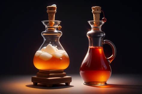 Premium AI Image Scientific Research Laboratory Chemical Research Experiment Utensils Flask