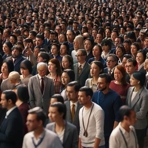 premium photo capturing the essence exploring miniature crowd
