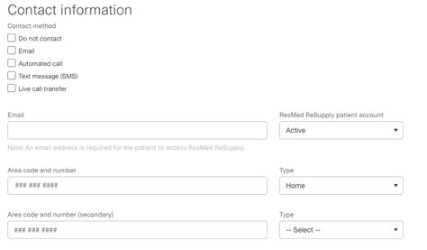Contact Method And Outreach Preferences Resmed Help Center