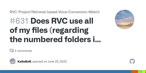does rvc use all of my files regarding the numbered folders in the log