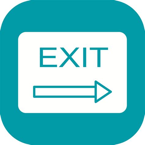 Unique Exit Vector Icon Vector Art At Vecteezy
