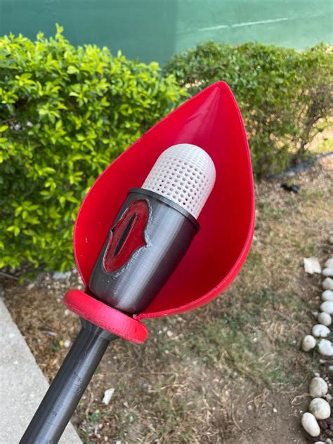 🏨 Alastor Hazbin Hotel Collapsible Microphone Stick No Supports Need It ・ Stl File For 3d