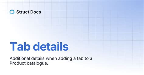 Tab Details Struct Docs