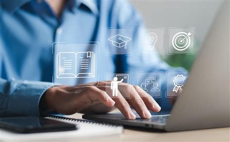 Premium Photo Education On Internet Elearning Concept Person Who