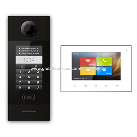 Smart Home Face Recognition Android IP Video Intercom System Support APP IP Intercom System