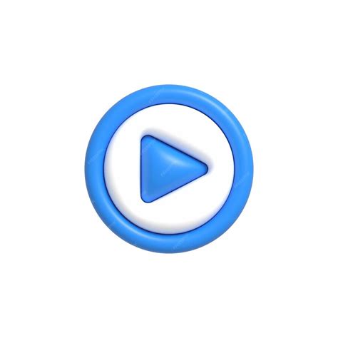 Premium Photo Realistic Play Button Video Player And Streaming Icon