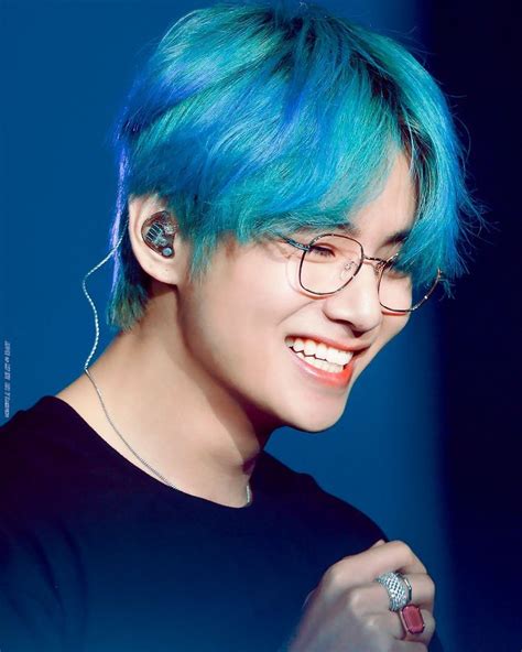 Apple Of My Eyev 🍏🍎 On Twitter Bts Taehyung Kim Taehyung Blue Hair