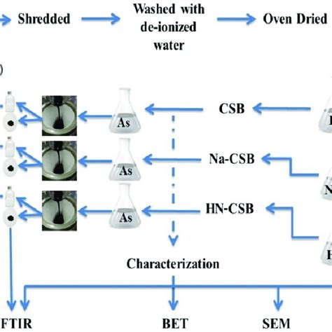 Flowchart Presenting Biochar Preparation Activation Characterization