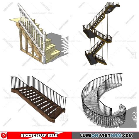 Stairs Sketchup Model