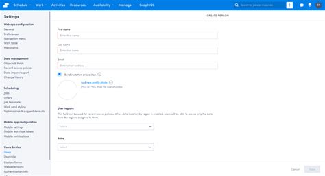 Manage Users Skedulo Documentation