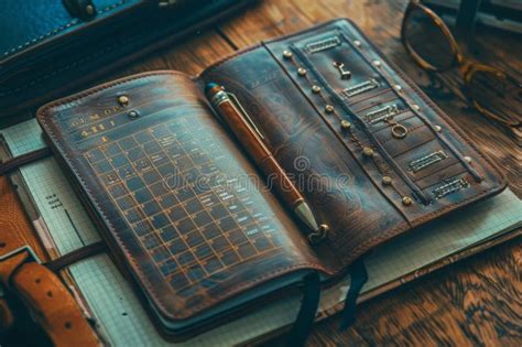 Top Quality Image Featuring Calendar Pen Pocket Planner And Personal Digital Assistant Pda