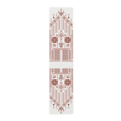 Palestine Printed Tatreez Table Runner Henna Party Décor Home Decor