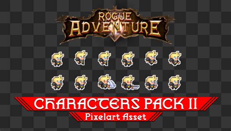 Character Sprites Pack 2 Rogue Adventure Gamedev Market