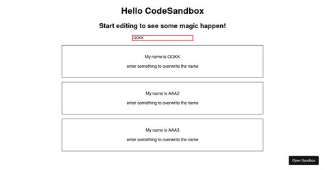 assignment1 codesandbox