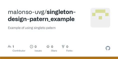 Github Malonso Uvgsingleton Design Paternexample Example Of Using