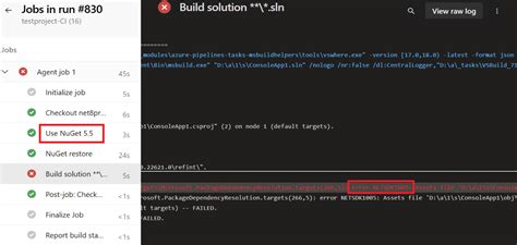 Net Projectassetsjson Doesnt Have A Target For Net80 Windows10