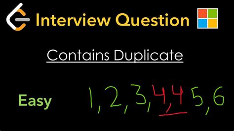 Contains Duplicate Leetcode 217 Python Youtube
