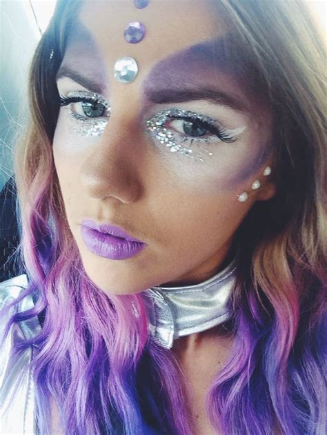 Space Alien Costume Makeup Alien Halloween Alien Makeup Alien